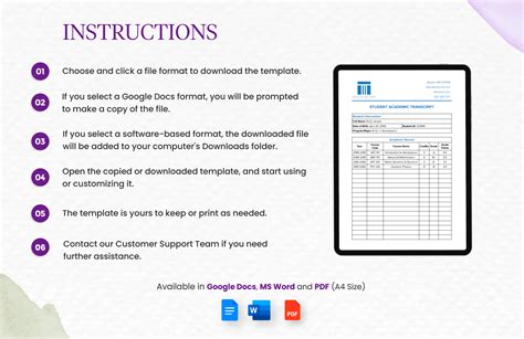 Image result for Transcript Template Word