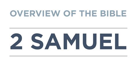 Image result for Structural Organization of 2 Samuel