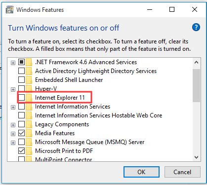 Image result for Uninstall Internet Explorer