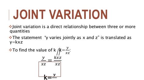 Image result for Joint Variation Examples