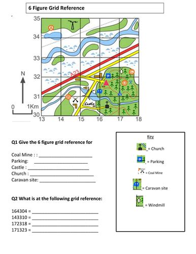 Image result for Grid Reference Worksheet.pdf