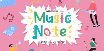 Image result for Music Note Text Font