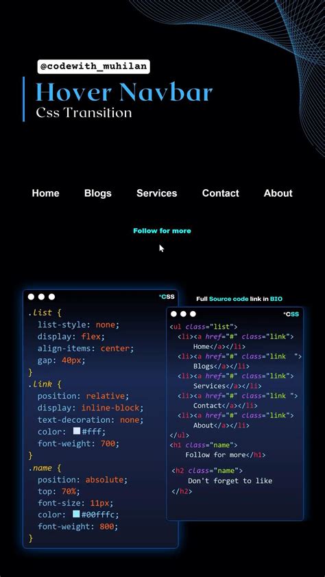 Image result for Navigation Bar CSS Code
