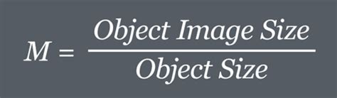 Image result for Magnification Equation Examples