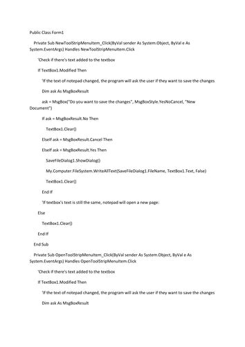 Image result for Visual Basic Text Editor