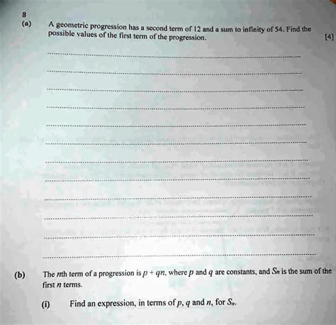 Image result for Geometric Progression Sum to Infinity