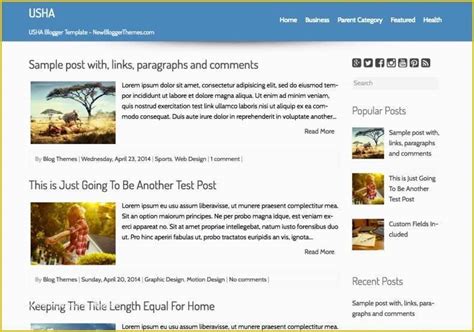 Image result for Simple Blog Template Copy/Paste Blogger