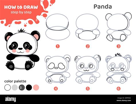 Image result for How to Draw a Panda Tutorial