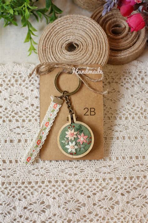 Image result for Hand Embroidered Keychains