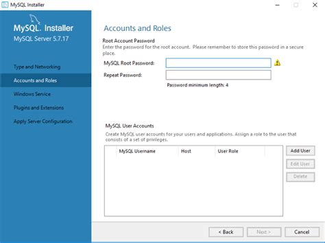 Image result for Set Password to MySQL Root User in Windows 10