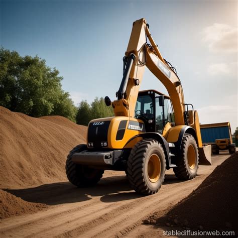 Image result for Backhoe Drawing