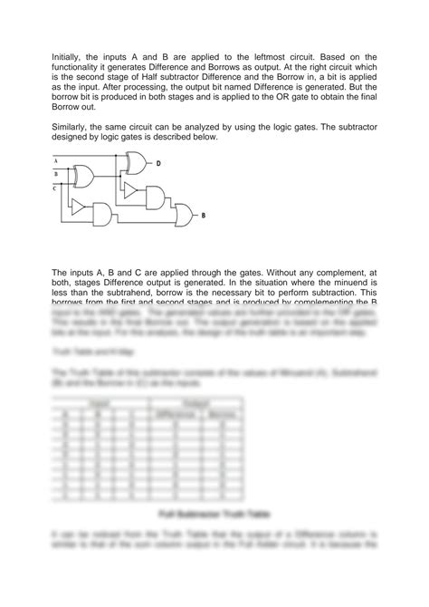 Image result for Design a Full Subtractor Using Basic Gates