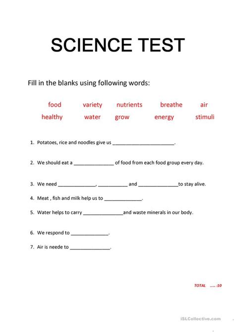 Image result for 2nd Grade Science Test Questions and Answers