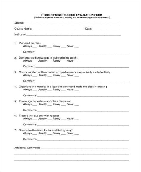 Image result for Class Instructor Evaluation