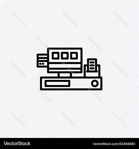 Image result for POS System Line Vector Image