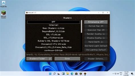 Image result for How to Get Shaders On Java Windows 11