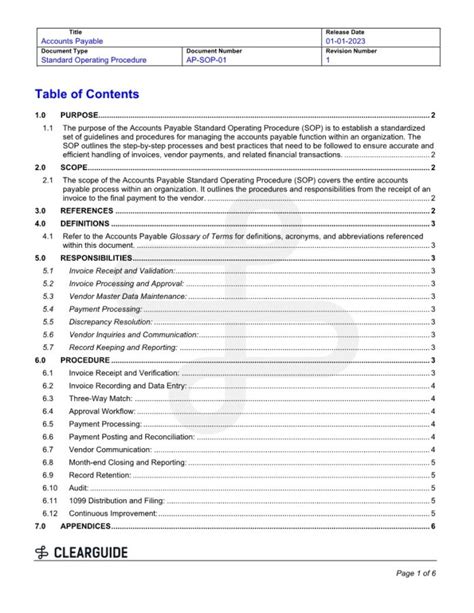 Image result for Accounts Payable Standard Operating Procedure