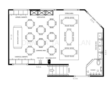 Here's a science laboratory floor plan. Landscape Architecture Plan ...