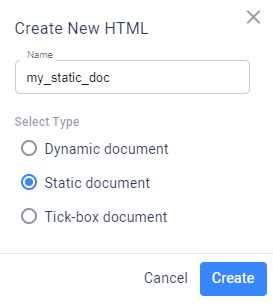 Image result for Define Static Documents