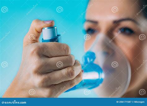 Image result for Woman Using Inhaler