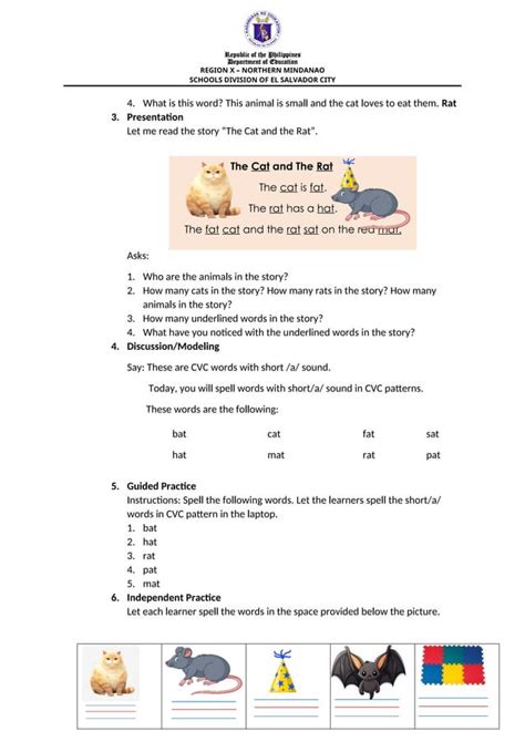 Image result for Short E CVC Pattern Lesson Plan