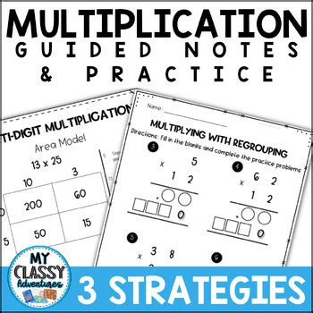 Image result for Multi-Digit Multiplication Notes