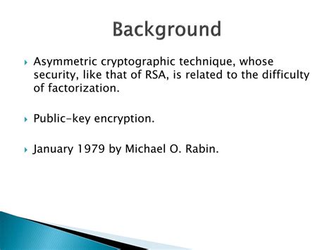 Image result for Rabin Cryptosystem Example
