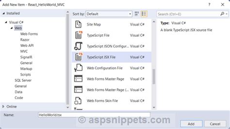 Image result for React TypeScript .Net MVC