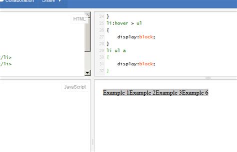 Image result for Menu and Submenu in HTML Examples