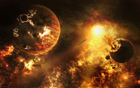 explosion, Space Art, Planet, Sun Wallpapers HD / Desktop and Mobile ...