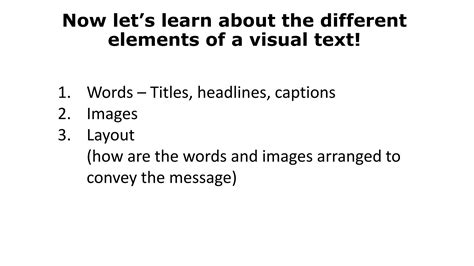 Image result for Composition of Visual Texts Examples