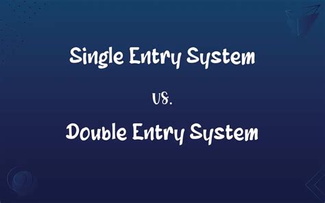 Image result for Single Entry System Meaning