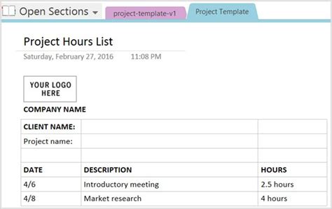 Image result for Setup OneNote for Project Management