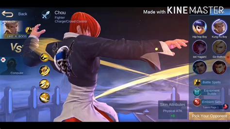 Image result for Chou KOF Skin Script