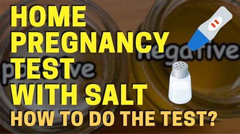 Image result for Pregnancy Test Using Salt Images