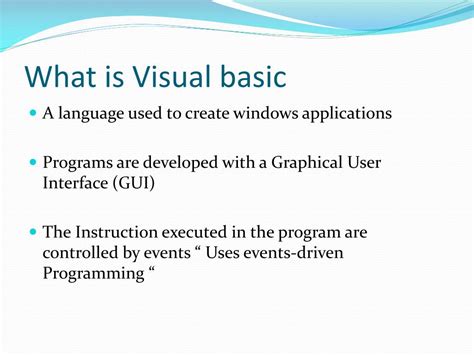 Image result for Why Is Visual Basic Used