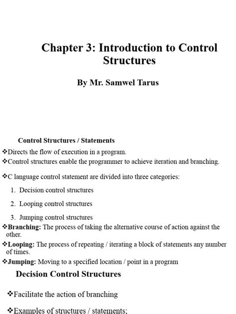 Image result for Chapter Decision Control Structure