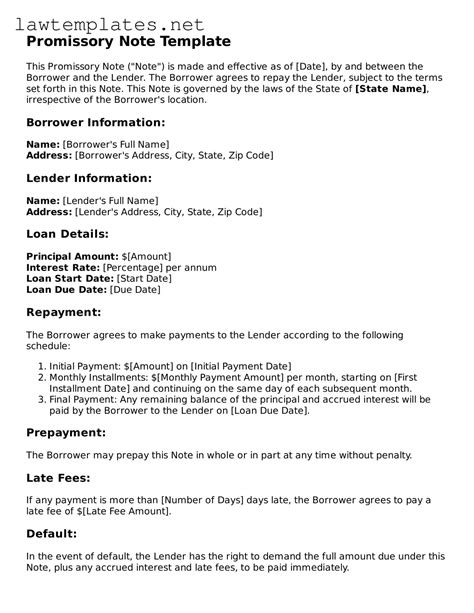 Image result for Promissory Note