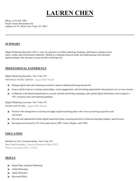 Image result for Video Resume Sample