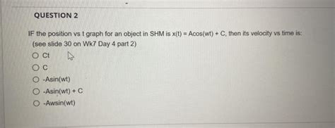 Image result for Position Vs. Time Graph SHM