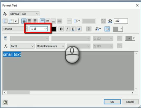 Image result for Large Text Autodesk Inventor
