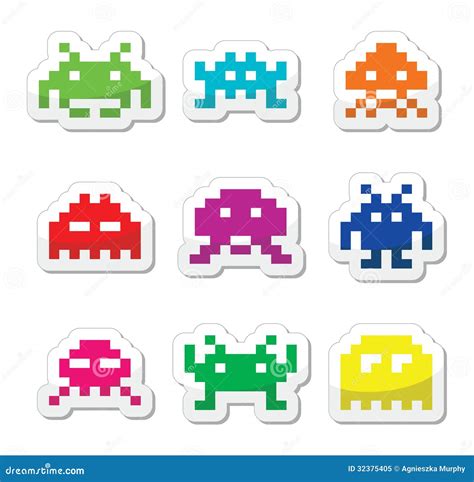 Image result for Space Invaders Different Colours