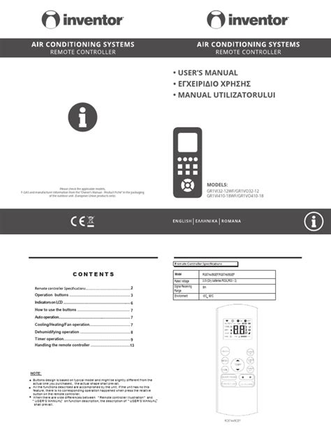 Image result for AC Remote Control Manual