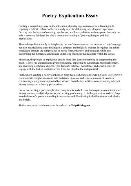 Image result for Explication Definition