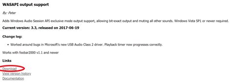 Image result for Foobar2000 Setup Win10 WASAPI