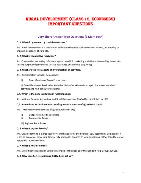 Image result for Rural Development Class 12