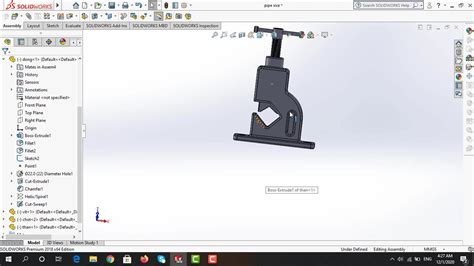 Image result for Pipe Vice SolidWorks Tutorials