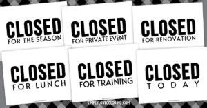 Image result for Course Is Closed Sign