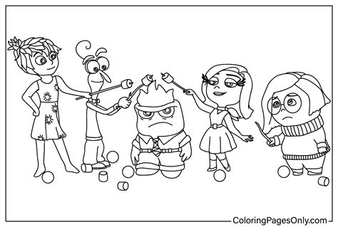 Image result for Inside Out 2 Coloring Pages Printable