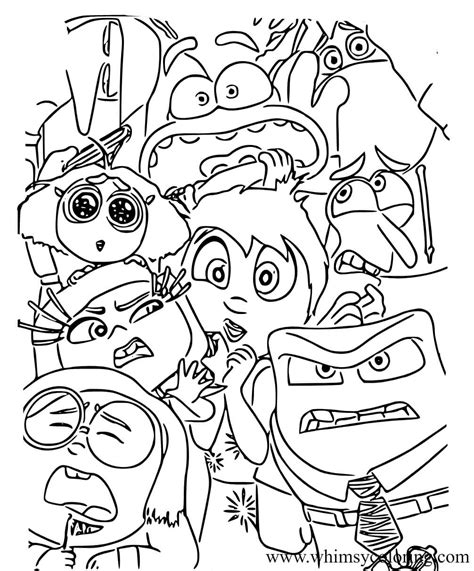 Image result for Inside Out 2 Coloring Sheets